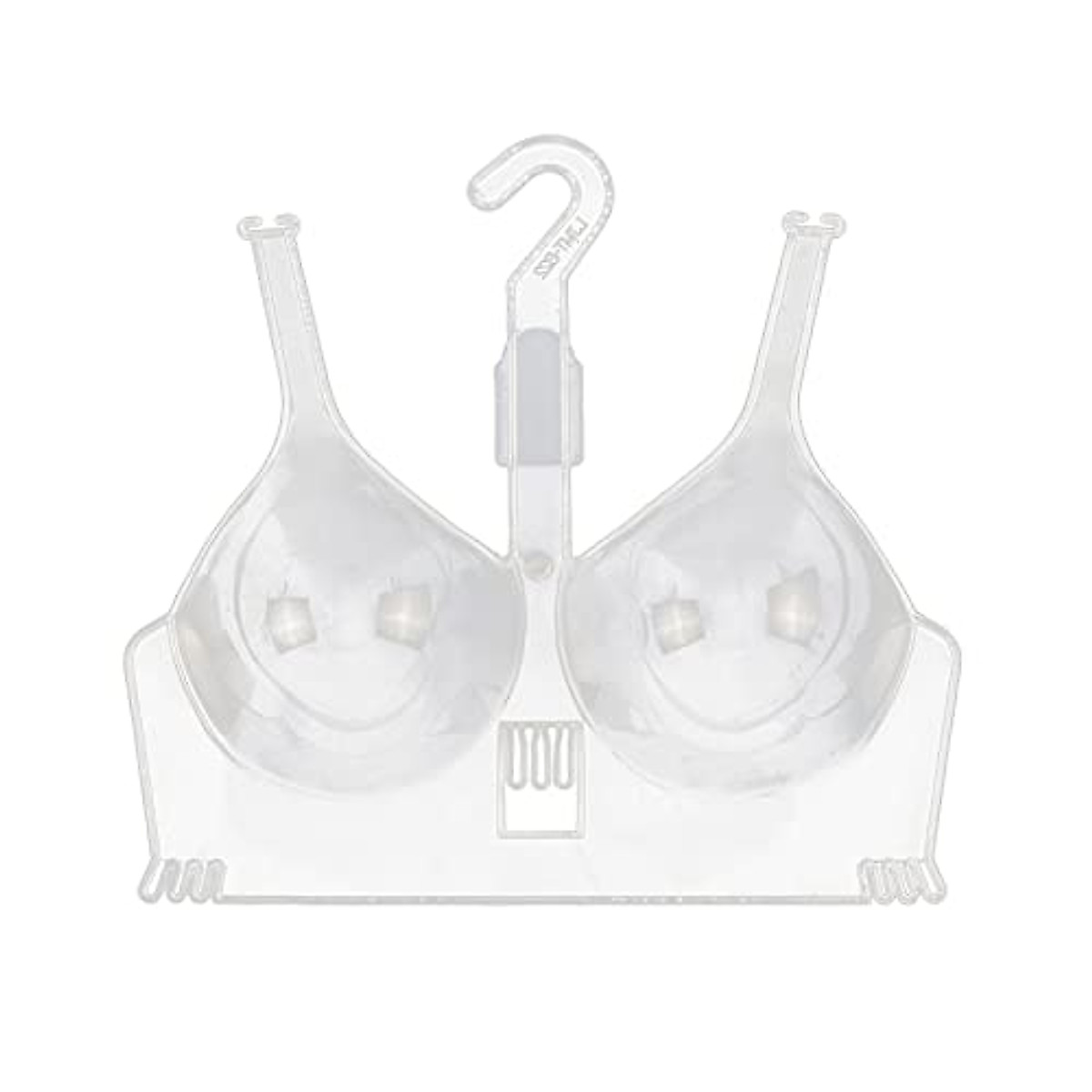 PETSOLA 5 Pieces Clear Bras Display Stand Multipurpose Bras Hangers for Shop Bathroom Home Organization