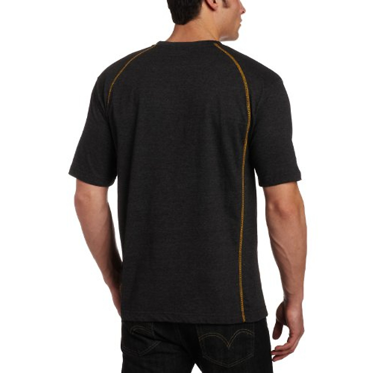 Caterpillar Men's Performance Short Sleeve T-Shirt (Regular and Big & Tall Sizes), Charcoal Heather Grey, Large