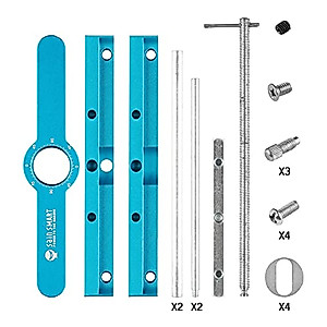 SainSmart 2 in 1 Punch Locator, Precision Mortising Jig and Loose Tenon Joinery, Including Doweling Jig, Connector, and Fastener, Portable Woodworking Tools