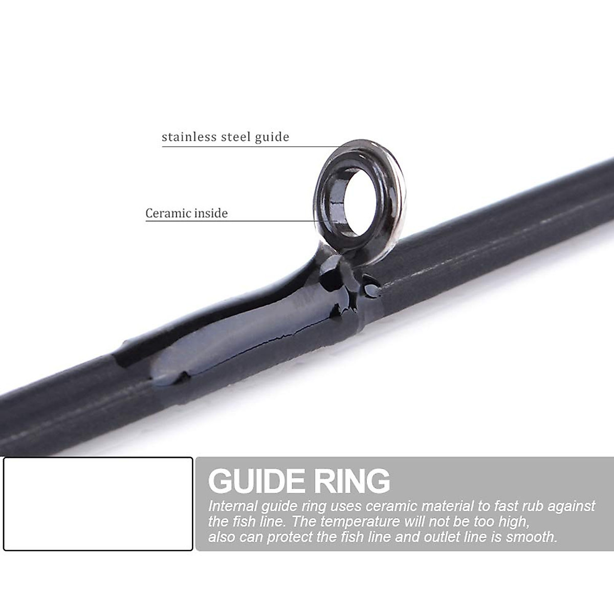 LOVEPET Ice Fishing Rod, Fishing Rod, Straight Shank, Raft Fishing Rod,Short Section Winter Fishing Rod, Fishing Tackle 60cm