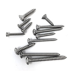 Everbilt Marine Grade SAE 216 Pieces Stainless Steel Sheet Metal Screw Set Combo Kit- Pan and Oval Head Phillips- 34 Sizes