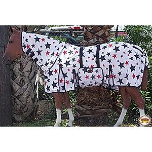 HILASON 78 Inches Horse Fly Sheet Ultra Violet Rays Protect Mesh Bug Mosquito Summer Spring | Fly Sheet | Horse Turnout Sheet | Fly Sheet for Horses | Bug and Mosquito Protection | Fly Sheet for Horse