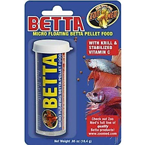 Zoo Med Laboratories AZMBP2 Betta Micro Pellet Food, 0.65-Ounce