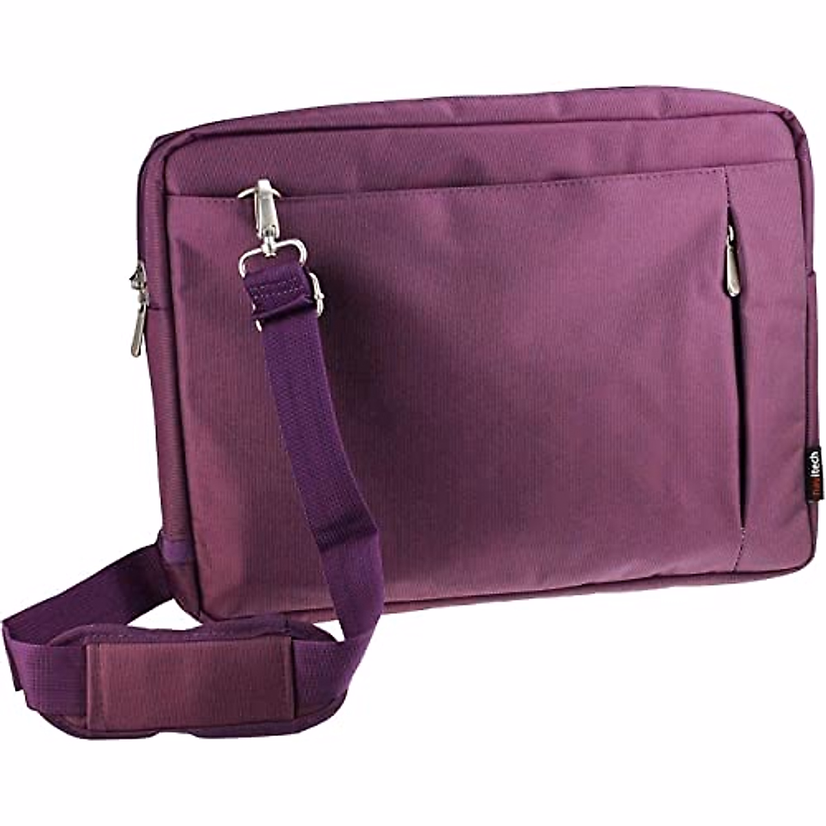 Navitech Purple Sleek Water Resistant Travel Bag - Compatible with FANGOR 12" Portable Blu-Ray DVD Player