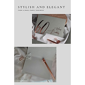 Jolicoon 60th Birthday card with premium envelope and wax seal - 60th birthday card for women - 60th birthday card for men