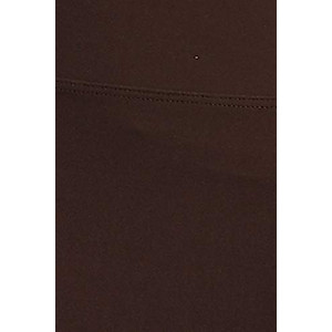Leggings Depot Womens Flared Casual, Work, Lounge Palazzo Pants Brown - X-Large