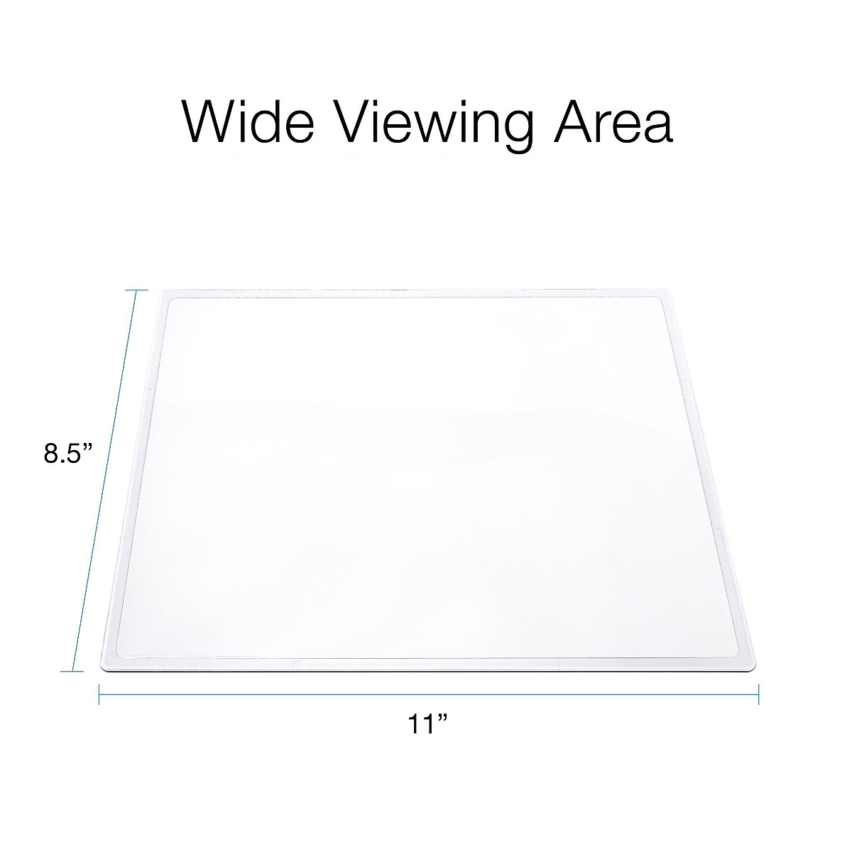 MagniPros(2PACK) Large Full Page 3X Premium Magnifying Sheet Fresnel Lens 7.5" X 10.5"+2 Bonus Ruler Magnifiers+2 Bookmark Lenses-Best Magnifying Set for Reading Small Prints & Low Vision Seniors
