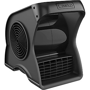 Lasko U12104 High Velocity Pro Pivoting Utility Fan for Cooling, Ventilating, Exhausting and Drying at Home, Job Site and Work Shop, Black 12104 12.2 x 9.6 x 12.3 inches