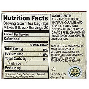 Celestial Seasonings Sweet Harvest Pumpkin Black Tea, 20-tea Bags, 2.3oz and Celestial Seasonings Caramel Apple Dream Tea, 20 Count Tea Bags -2 Boxes (40 Bags) Limited Edition Fall Flavors Bundle