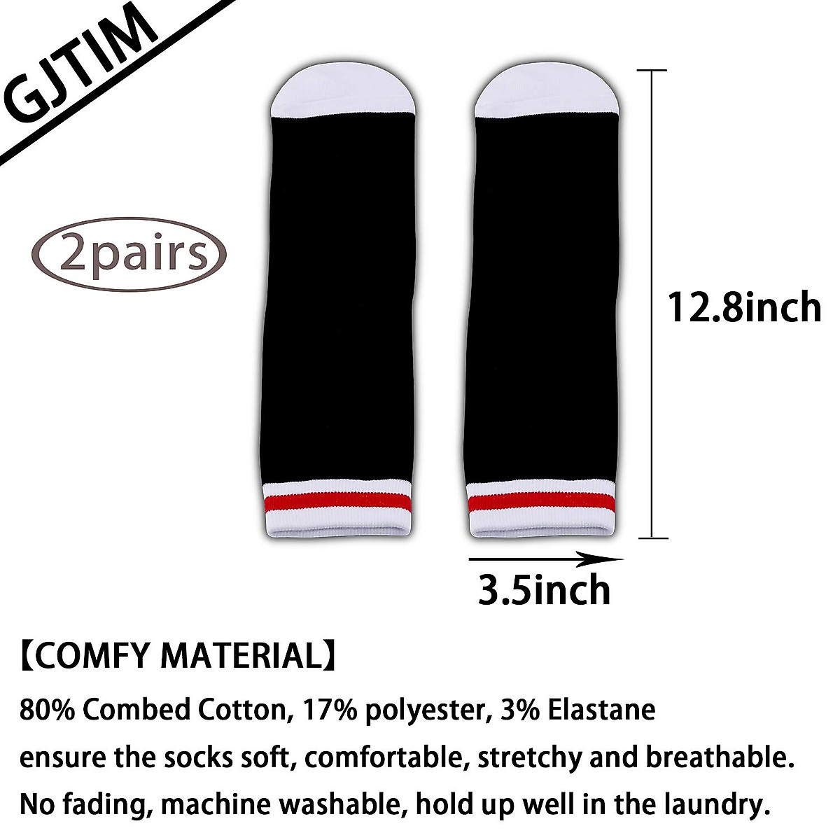 GJTIM 2 PAIRS Baseball Gift Baseball Fans Gift Baseball Team Socks Funny Birthday Gift for Baseball Lovers (Y)