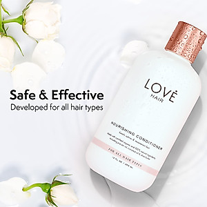 Love Hair - Nourishing Conditioner, All-Natural Hair Conditioner, Conditioner for Dry Hair & All Other Hair Types, Paraben- & Sulfate-Free, Vegan & Cruelty-Free, 12 Oz