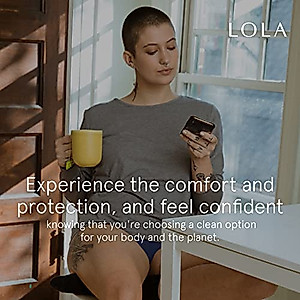 LOLA Organic Cotton Pads, 60 Count - Ultra Thin Pad with Wings, Cotton Organic Pads for Women, HSA FSA Approved Products Feminine Care, Heavy & Regular