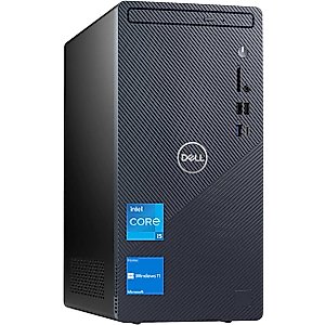 Dell Inspiron 3000 Series 3910 Desktop, 12th Gen Intel Core i5-12400 Processor, 32GB DDR4 RAM, 512GB SSD, HDMI, DP, DVD, Bluetooth, Wired Keyboard&Mouse, Wi-Fi 6, Windows 11 Home, Black