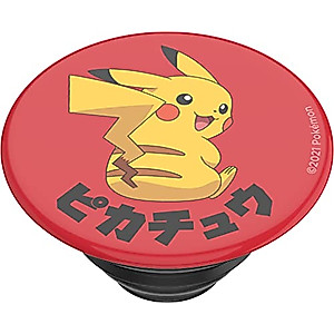 ​​​​PopSockets Phone Grip with Expanding Kickstand, PopSockets for Phone, Pokemon - Pikachu Katakana