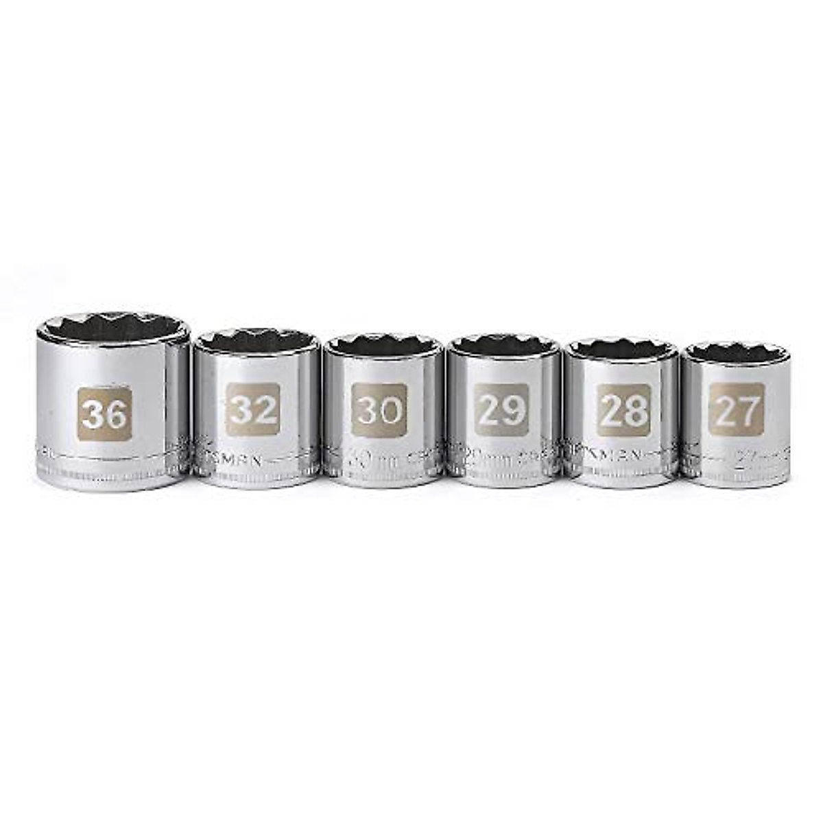 Craftsman Easy To Read Socket Accessory Set Metric 1/2 in. Drive 27 mm