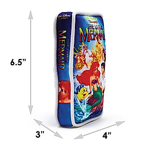 Buckle-Down Disney Dog Toy, Disney The Little Mermaid VHS Tape Replica Pet Toy, Plush