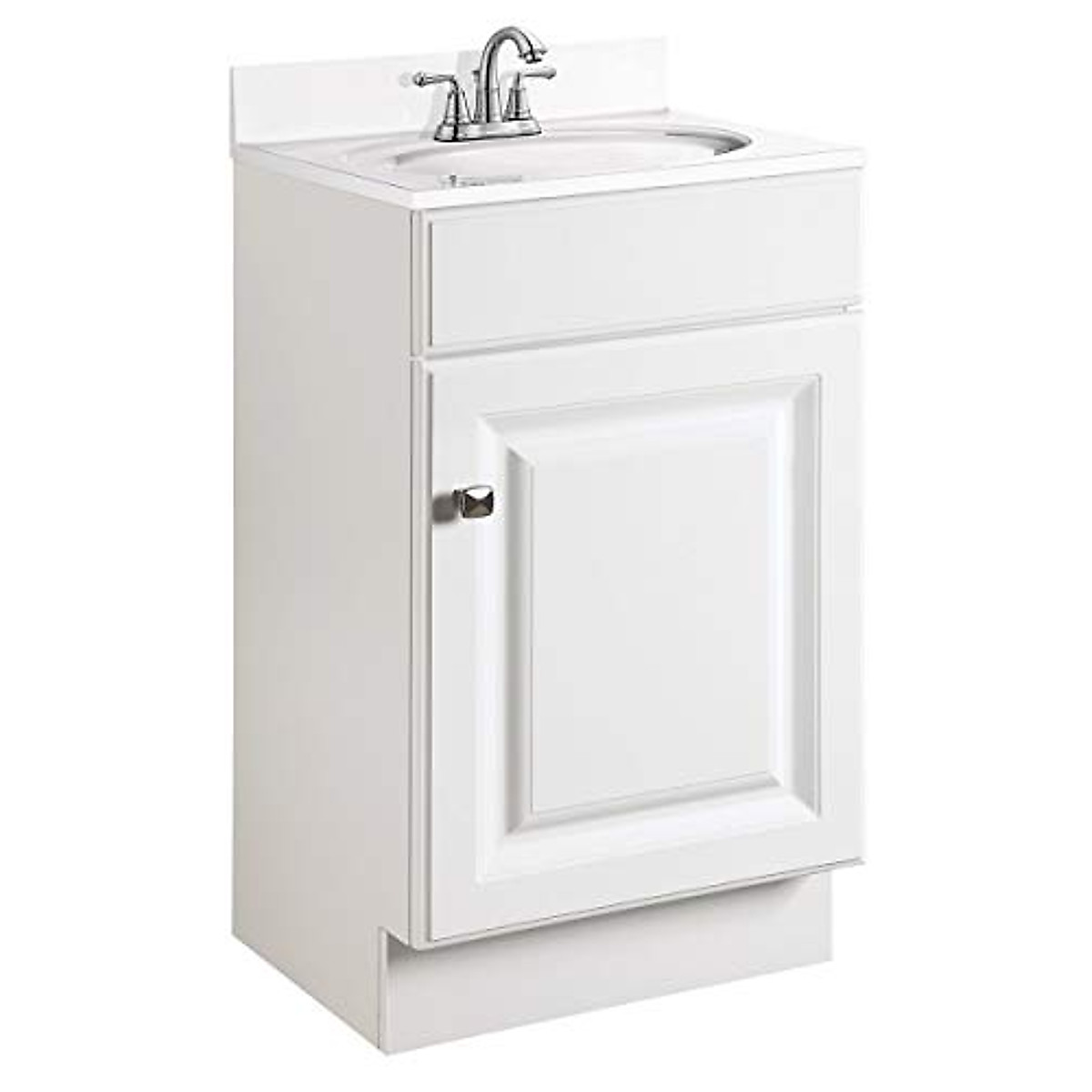Design House 597112 Wyndham Unassembled Bathroom Vanity Cabinet Without Top, 18 x 16/1 Door, White