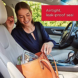 Rubbermaid 12-Piece Brilliance Food Storage with Dressing Container, Trays, and Lids for Lunch, Meal Prep, and Leftovers, Dishwasher Safe, Clear/Grey