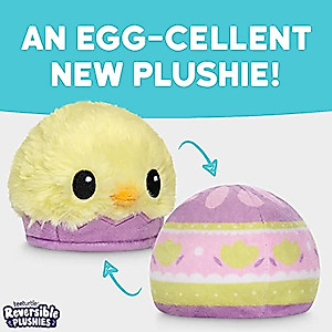 TeeTurtle - The Original Reversible Easter Egg + Chick - Cute Sensory Fidget Stuffed Animals That Show Your Mood - Perfect Easter Basket Stuffer!
