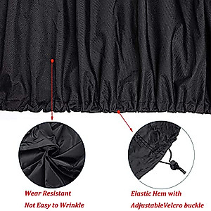 KISEER Outdoors Lawn Mower Cover Waterproof Heavy Duty 210D Polyester Oxford UV Protection Lawn Tractor Cover Fits Decks Up to 54" with Drawstring and Storage Bag