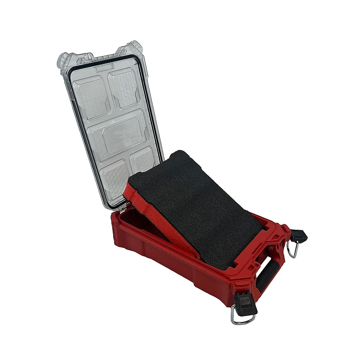 Kaizen Source - Kaizen Foam Insert Set for Milwaukee PACKOUT Compact Organizer 48-22-8435 (Red/Black)