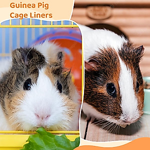 Homaisson Guinea Pig Cage Liners (24×18inches), 2-Pack Washable and Reusable Guinea Pig Bedding Pee Pads, Super Absorbent Guinea Pig Pee Pad for Chinchillas Hamster Small Animals