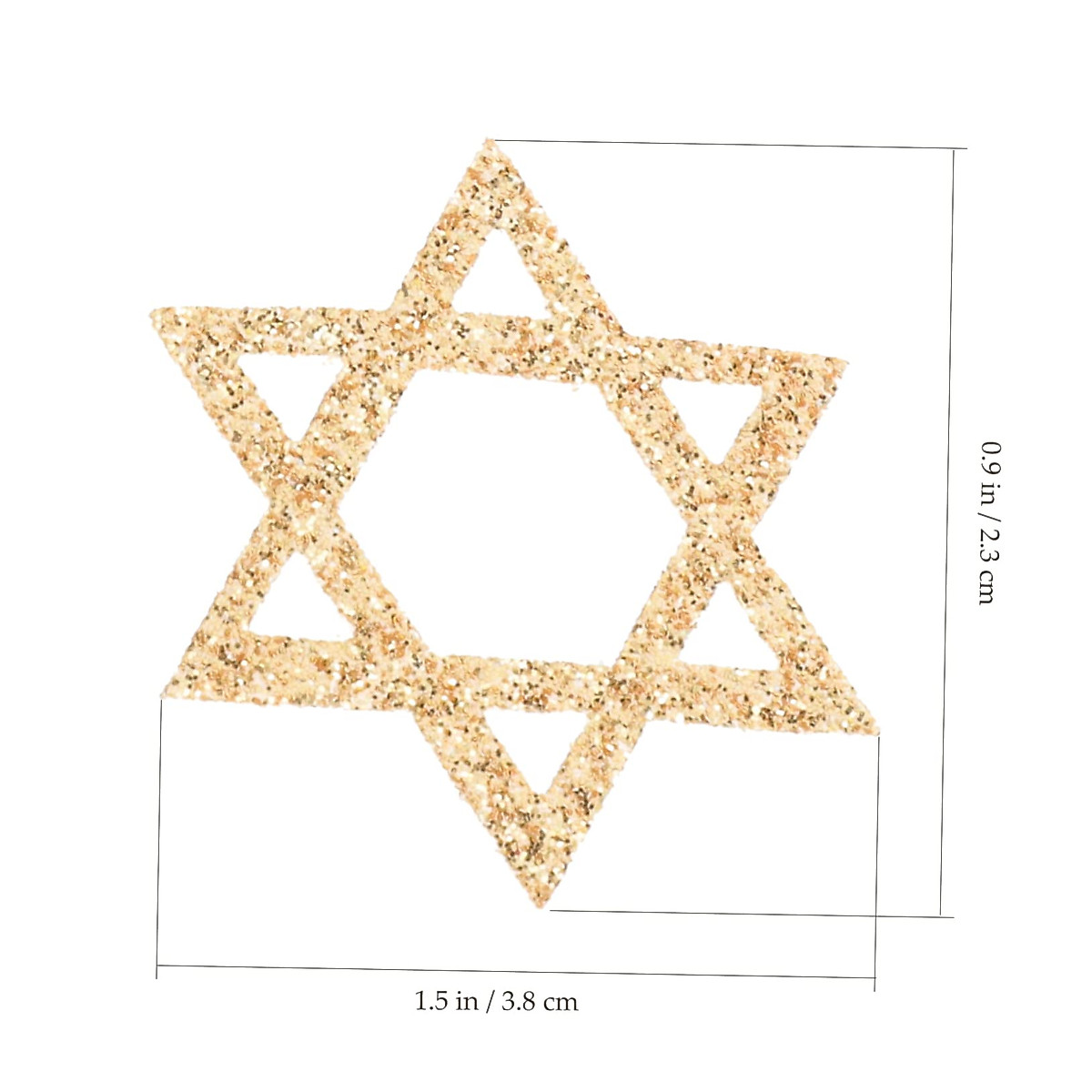 MERRYHAPY Unique Jewish Decorations for Hanukkah 50pcs Star Hanukkah Party Favor