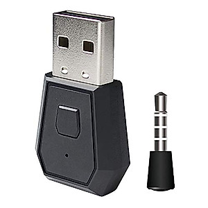 KenSera Wireless Adapter, Mini USB BT 4.0 Adapter Dongle Receiver Transmitter with Wireless Microphone for Playstation 4 Controller PS4 Wireless Headset