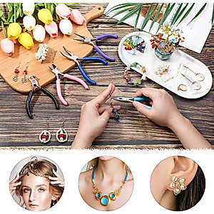 5 Packs Jewelry Pliers Set, Jewelry Making Tools with Needle Nose Pliers/Round Nose Pliers/Chain Nose Pliers/Bent Nose Pliers/Zipper Pliers, Jewelry Making Supplies Repair/ Cut Kits for Crafting