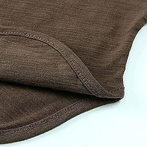 Baby Boys Girls French Terry Crewneck Sweatshirt Crewneck Sweatshirt Solid Cotton Soft Tshirts Vintage Dress Outfit Brown