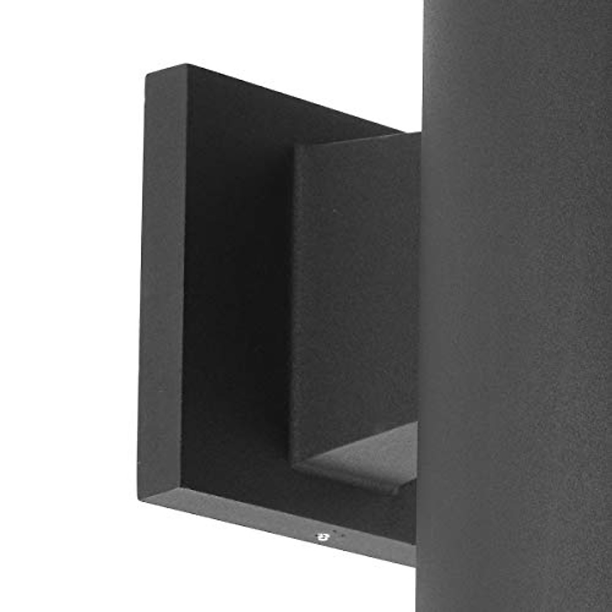 Cylinder Collection 5" Modern Outdoor Wall Lantern Light Black
