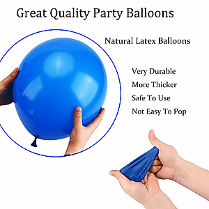 105 Pcs Royal Blue Balloons Garland Kit 18/12/10/5 Inch Pastel Party Balloons Different Sizes Dark Blue Balloon As Graduation Balloons/Birthday Balloons/Baby Shower/Wedding/Party decorations