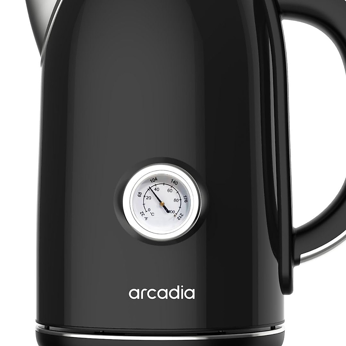 Arcadia Electric Turkish, Black and Herbal Tea Maker and Kettle, Stainless Steel, Temperature Control, LED and Dial Display, Auto Shut-off, Boil-Dry Protection, Black, 1.7L (1.5qt), 120V, 1500W