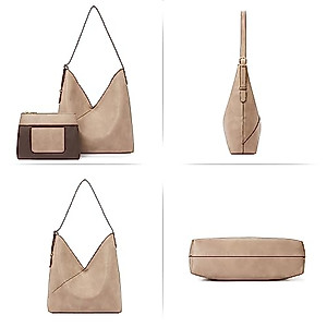 CLUCI Purses for Women Tote Handbags Vegan Leather Hobo Bags Fashion Large Ladies Shoulder Bag