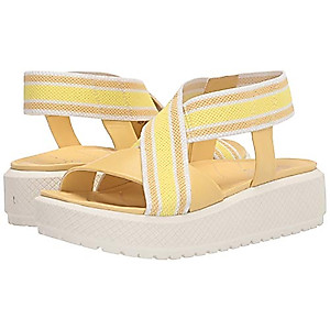 Franco Sarto Womens Niko Sandal Light Yellow 7.5 M