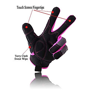 HANDLANDY Utility Work Gloves Women, Flexible Breathable Yard Work Gloves, Thin Mechanic Working Gloves Touch Screen (Medium)