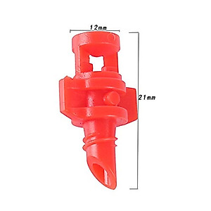 SYLOTS 50 Pcs 360 Degree Micro Sprayer Fan Jet, Micro Lawn Water Spray Sprinkler Irrigation System for Hydroponic Garden Irrigation