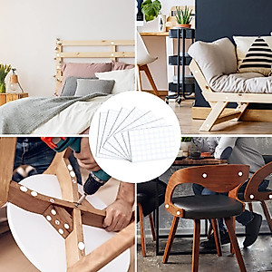 Bekecidi 12 Sheets 1160pcs Screw Hole Stickers, 3 in 1 Self-Adhesive Screw Hole Stickers Plastic Screw Cap Covers Sticker for Wood Cabinets Furniture Screws White