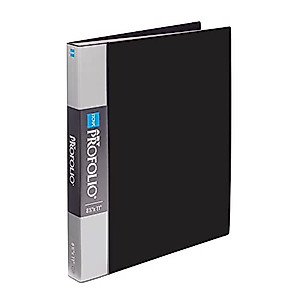 Itoya Original Art ProFolio 8.5x11 Black Art Portfolio Binder with Plastic Sleeves with 96 Pages - Portfolio Folder for Artwork with Clear Sheet Protectors - Presentation Book for Art Display