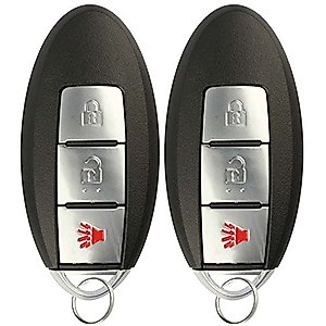 KeylessOption Keyless Entry Remote Car Key Fob for KBRASTU15, CWTWB1U733 (Pack of 2)