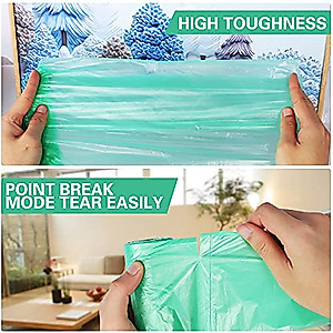 Small Trash Bags Kitchen Garbage Bags - 2.6 Gallon Clear Trash Bags Strong Wastebasket Liners for Bathroom, Kitchen, Office 10 Liter Trash Can Liners - 150 Counts