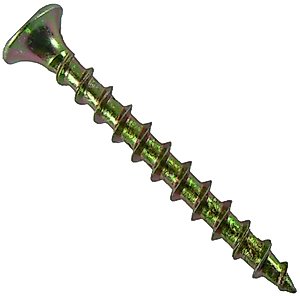 DRYWALL Screws: YELLOW ZINC #6 x 1-1/4" (12.5 OUNCES ~215 Screws) COARSE THREAD Drywall Screws (sheetrock Screws) for gypsum board, sheetrock, plasterboard. Low cost, all purpose wood Screws