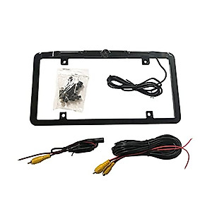 BOYO VISION VTL375TJ - Ultra Slim Full-Frame License Plate Backup Camera with Active Parking Lines (Black)