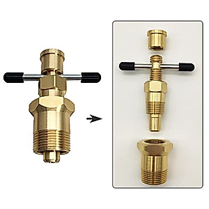 JEUCLEL US Standard Olive Remover Puller Tool for 1/2-inch / 3/4-inch Dia Solid Brass Pipe Fitting, Olive Removal Tool for Copper Pipe, Compression Sleeve Puller