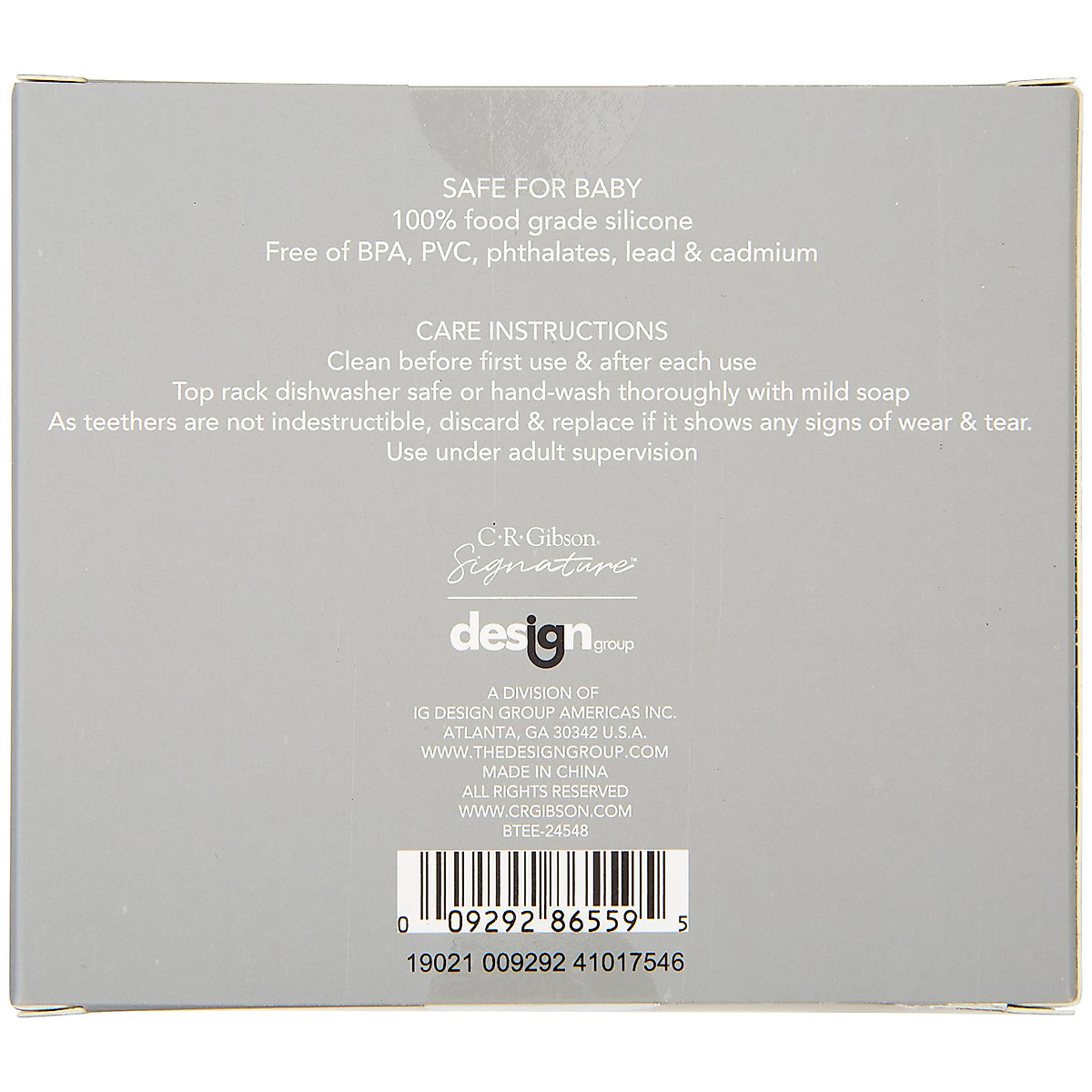 C.R. Gibson BTEE-24548 Truck 100% Food Grade Silicone Teether for Babies, 4" W x 2.2" L, Multicolor