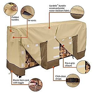 Classic Accessories Veranda Water-Resistant 8 Foot Log Rack Cover, Patio Furniture Covers
