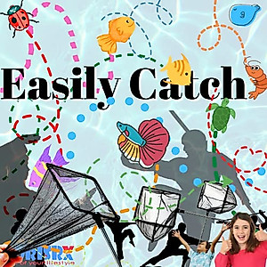 Aquarium Betta Fish Net Protect Delicate Fin, Soft Fine Deep Mesh Scooper w/Sturdy Extendable 7~14 Inch Stainless Steel Long Handle for Shrimp Fish Tank Small Pond & Pool (5 Inch Aquarium net)