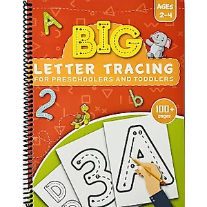 BIG Letter Tracing for Preschoolers and Toddlers ages 2-4: Homeschool Preschool Learning Activities for 3 year olds (Big ABC Books)