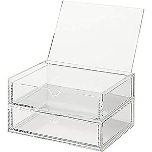 MUJI 7A57024 Drawer with Lid, Small, Clear