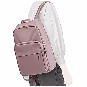Laptop Backpack Women Teacher Backpack Work Computer Backpack with Laptop Compartment College Waterproof Anti Theft Backpack Casual Daypack Business Travel Backpack for Women Carry On Bag Pink